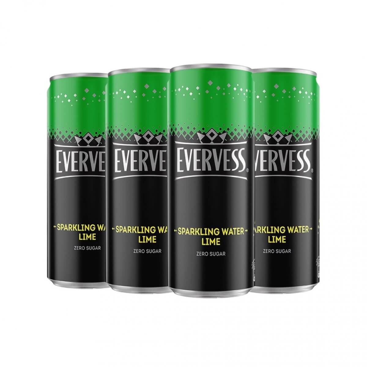 Evervess Sparkling Water - Lime Zero Sugar - Sparkling Water